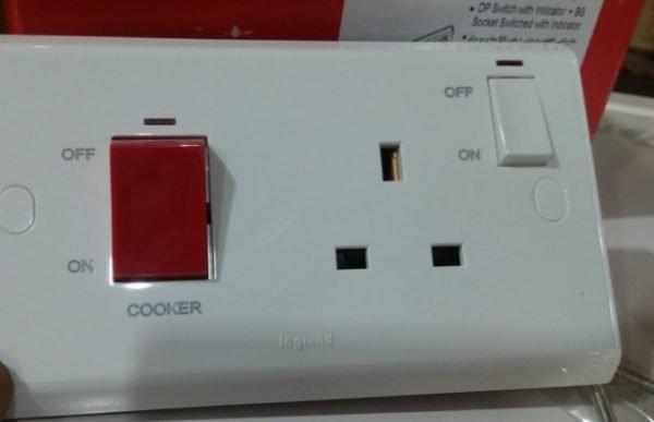 Legrand 3x6 Cooker Switch - White - Newcoolmex