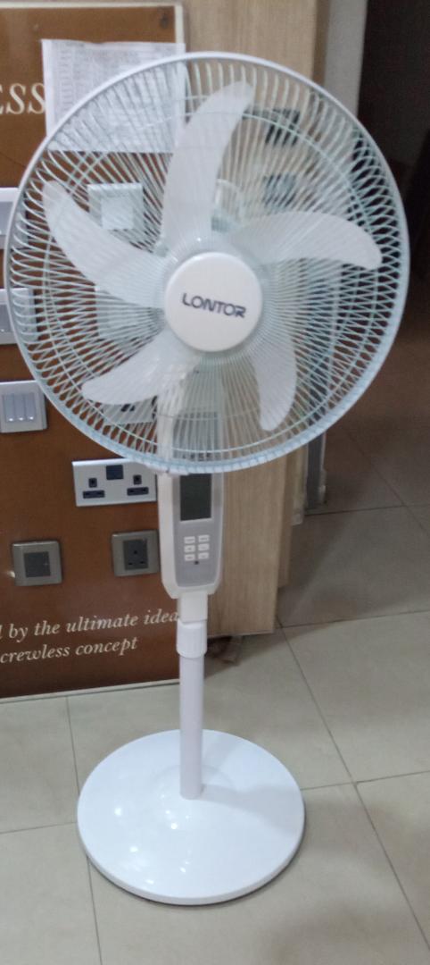 Lontor 16" Rechargeable Standing Fan With 24 Speed Brushless Motor ...